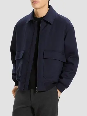 Theory Modern Aviator Wool Jacket