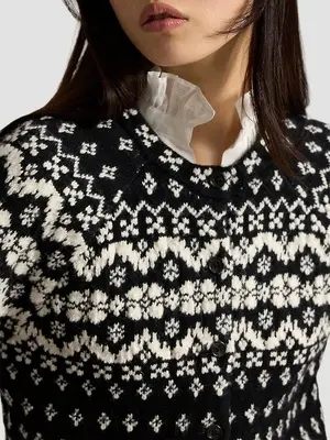 Polo Ralph Lauren Fair Isle-style Wool-blend Cardigan