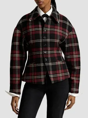 Polo Ralph Lauren Plaid Wool-blend Tweed Jacket