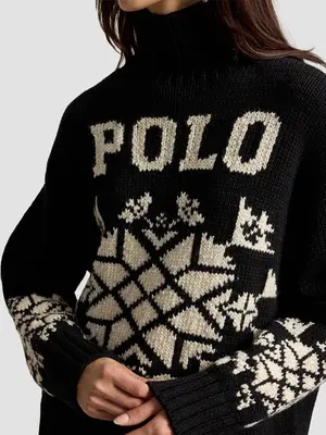 Polo Ralph Lauren Snowflake Turtleneck Wool-blend Sweater