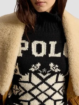 Polo Ralph Lauren Snowflake Turtleneck Wool-blend Sweater