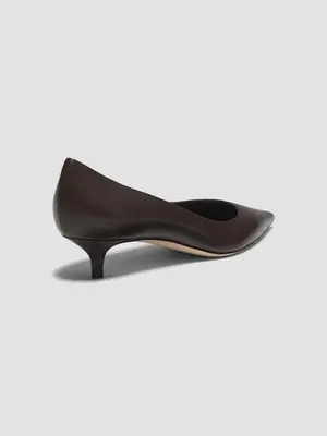 JIMMY CHOO Amelia 35mm Leather Pumps - Chocolate