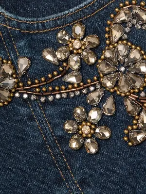 Cinq À Sept Cami Crystal Ivy-embellished High-rise Straight-leg Jeans