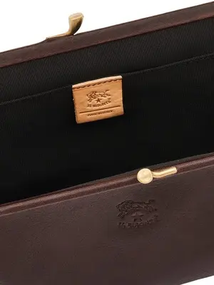 Il Bisonte Manuela Leather Clutch