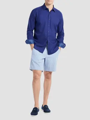 Robert Graham Hudson Paisley Jacquard Stretch-cotton Shirt