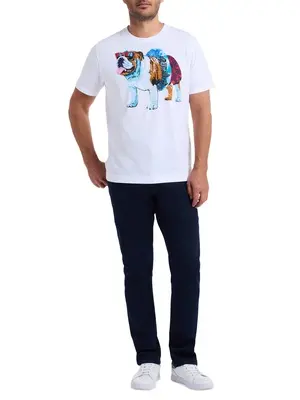 Robert Graham Pool Day Graham Graphic Cotton T-shirt