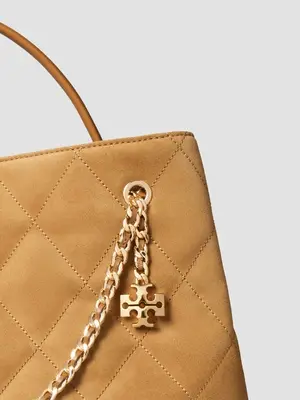 Tory Burch Fleming Suede Carryall Shoulder Bag