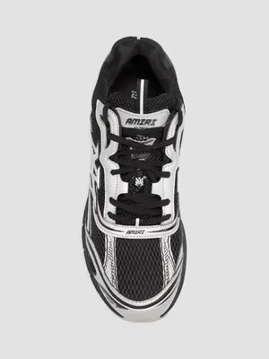 Amiri M-tech Metallic Low-top Sneakers - Black Silver