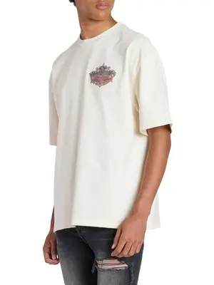 Amiri Chateau Crest Logo Oversized T-shirt