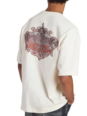Amiri Chateau Crest Logo Oversized T-shirt
