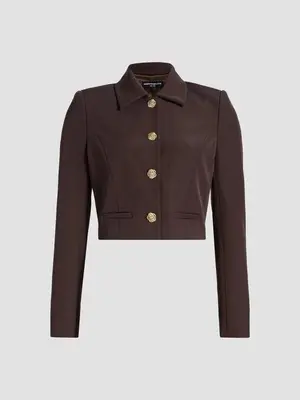 Generation Love Oliver Stretch Crepe Cropped Blazer