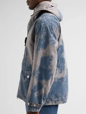 Stone Island David Light Hand-painted Short Parka