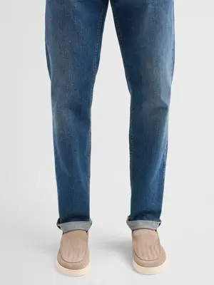 Brunello Cucinelli Suede Slip-on Low-top Sneakers