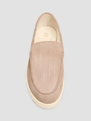 Brunello Cucinelli Suede Slip-on Low-top Sneakers