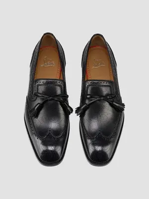 CHRISTIAN LOUBOUTIN Grave Moc Leather Loafers