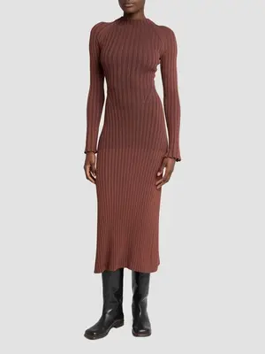 Proenza Schouler Roux Ribbed Midi Dress