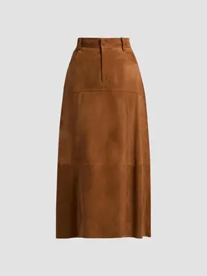Ba&sh Massia Suede Midi-skirt