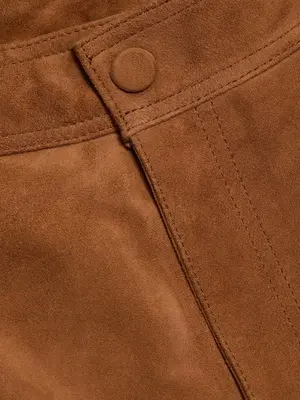 Ba&sh Massia Suede Midi-skirt