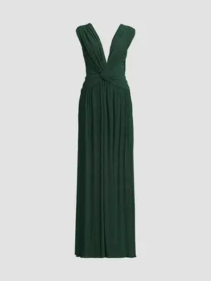 Black Halo Eliora Ruched Gown - Fern