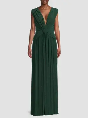 Black Halo Eliora Ruched Gown