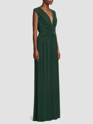 Black Halo Eliora Ruched Gown