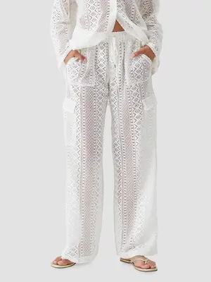 Melissa Odabash Odette Crochet Cover-up Pants