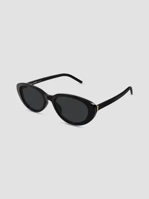Saint Laurent 55mm Oval Sunglasses - Black