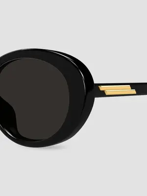Bottega Veneta 55mm Oval Sunglasses
