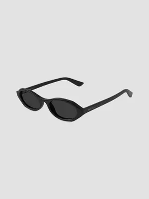 Alexander McQueen Spike 51mm Oval Sunglasses - Black