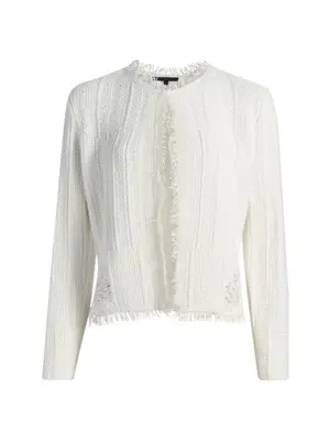 Kobi Halperin Marlee Distressed Textured Knit Sweater