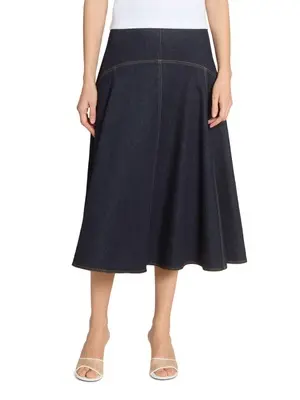 Jacquemus La Jupe Triangle De-nîmes Denim Midi-skirt