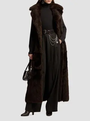 Ralph Lauren Carinne Lamb-shearling Vest