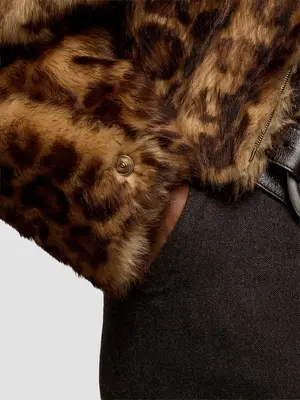 Ralph Lauren Balvin Leopard-print Shearling Coat