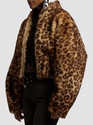 Ralph Lauren Balvin Leopard-print Shearling Coat