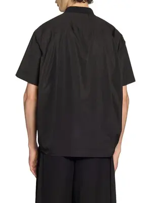 Sacai Quarter-zip Cotton Poplin Shirt