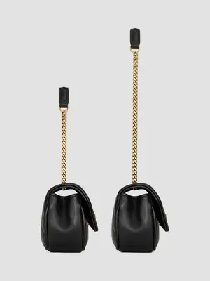 Saint Laurent Loulou Micro Shoulder Bag - Black