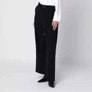 Sacai Wide-leg Belted Trousers
