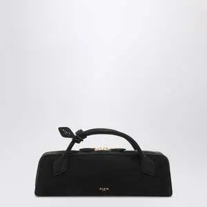 Alaïa Le Teckel Pouch In Suede - Black