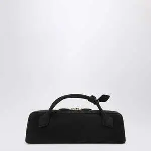 Alaïa Le Teckel Pouch In Suede - Black