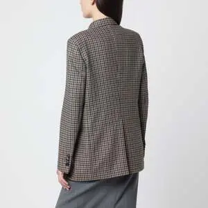 Tagliatore Vichy-check Double-breasted Wool Jacket