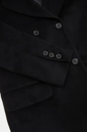 DISTURBIA Lethe Hooded Scarf Longline Coat