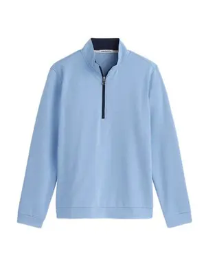 ASHWORTH GOLF French Terry 1/4 Zip - Chambray