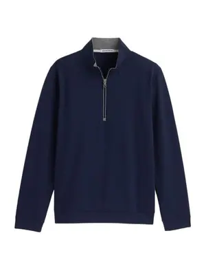 ASHWORTH GOLF French Terry 1/4 Zip - Driver Navy