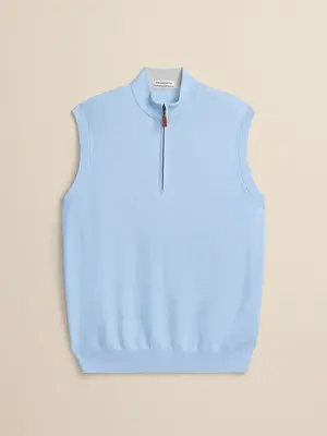 ASHWORTH GOLF Stormy 1/4 Zip Vest - Breeze