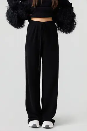LE FAFO Cashmere Blend Track Pants - Black