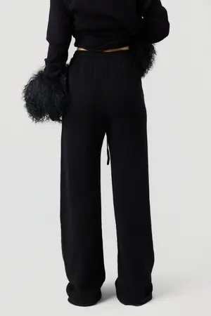 LE FAFO Cashmere Blend Track Pants - Black