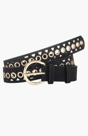 LASCANA Cut Out Detail Belt Black