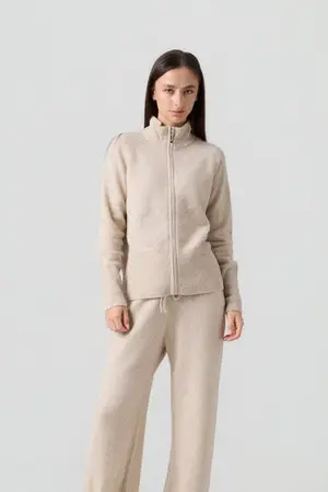 LE FAFO Cashmere Blend Jacket - Beige