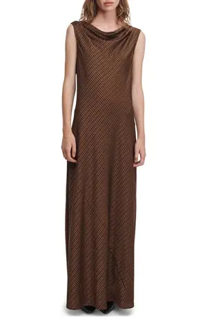 Rag & Bone Jessica Cowl Neck Maxi Dress