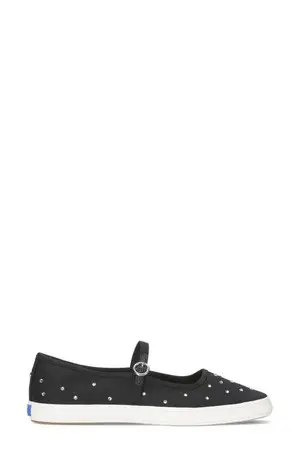 Keds® Square Toe Mary Jane Sneaker - Black